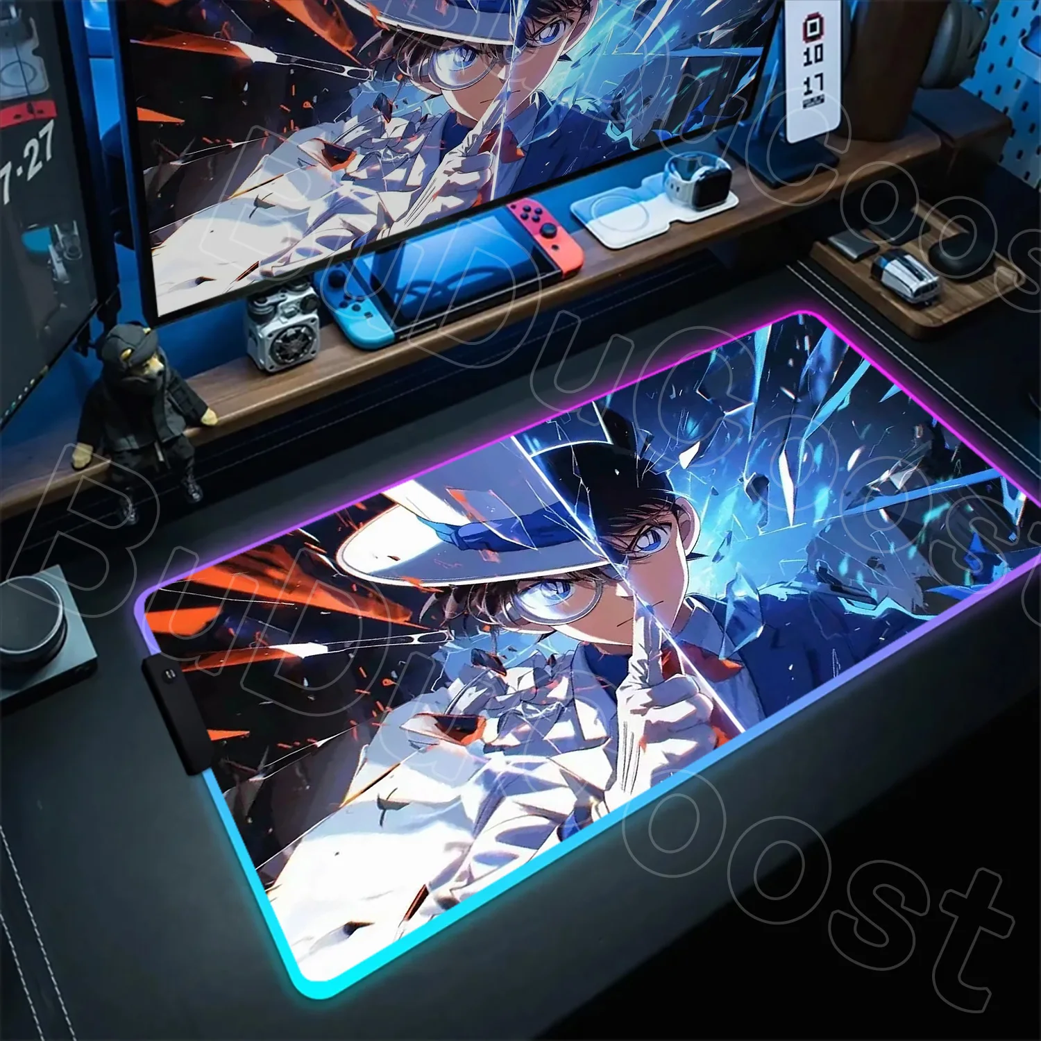 Anime Detective Conan Mousepad Computer Laptop Gamer Lock Edge Non-slip ...