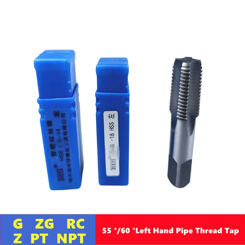 G ZG RC PT Z NPT left-hand 55 °/60 ° pipe thread tap, 1/8 1/4 3/8 1/2 1 ...