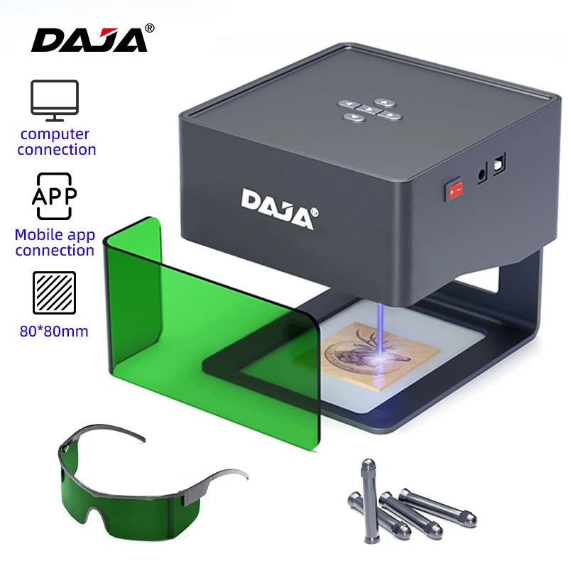 DAJA-DJ6-Mini-Portable-Laser-Engraver-Diy-Bluetooth-Machine-Painted-Dog ...
