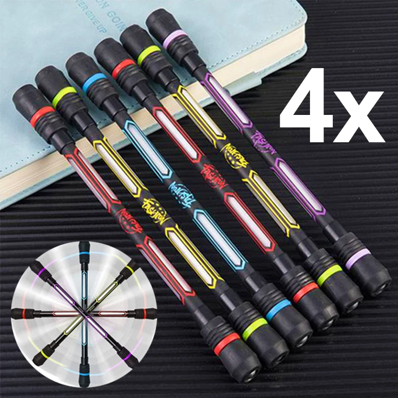4Pcs-Spinning-Pen-Spinner-Toys-Adult-Children-Stress-Relief-Fingertip ...