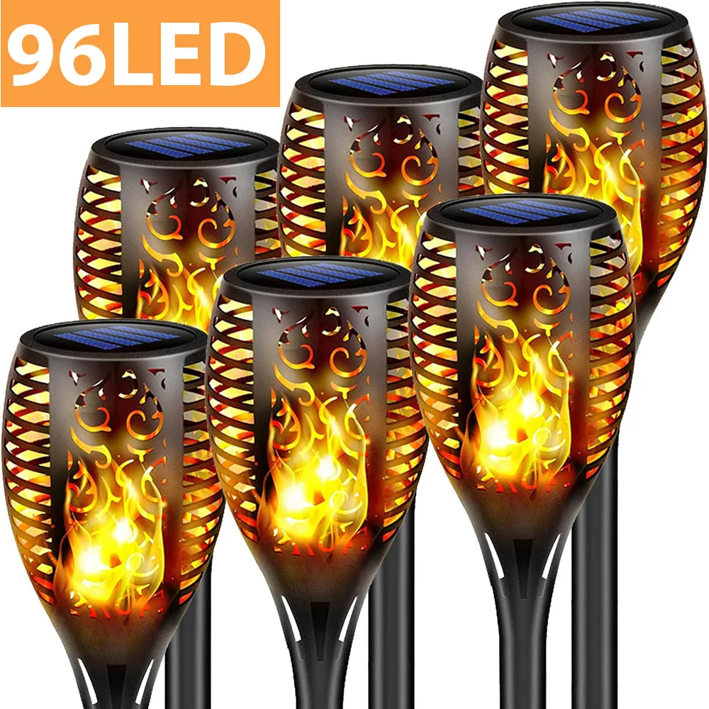 Solar-Lights-Flickering-Flames-Torch-Lights-Outdoor-Waterproof ...