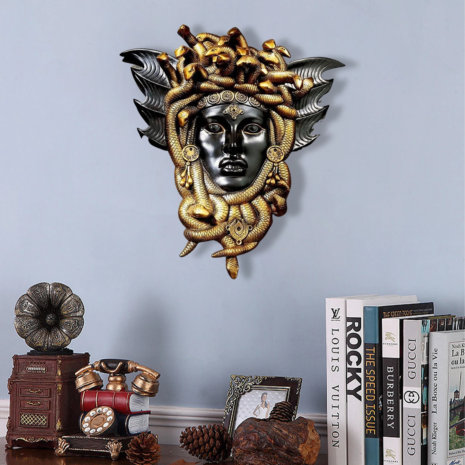 Gold Medusa Head