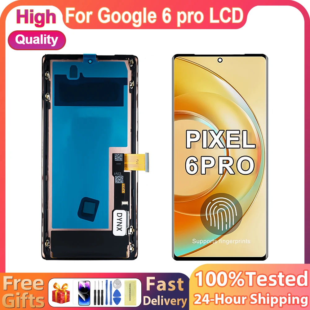 AMOLED Display For Google Pixel 6 Pro For GLUOG G8VOU LCD With Bracket ...