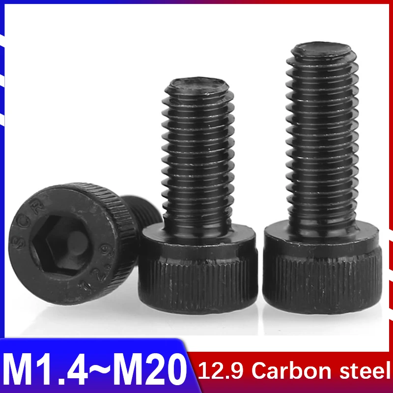 12-9-Grade-High-strength-Cup-Head-Hex-Socket-Head-Screw-Black ...