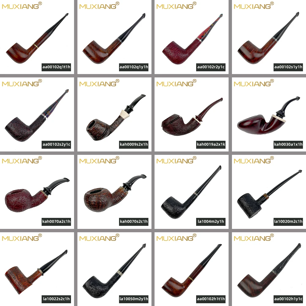MUXIANG-Classic-Smoking-Pipe-Briar-Wood-Pipes-Tobacco-Pipe-Smoke ...