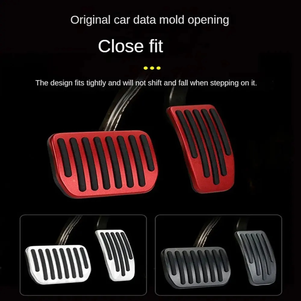 For Tesla Model 3 Y Accelerator Brake Pedal Cover Footrest Set ...