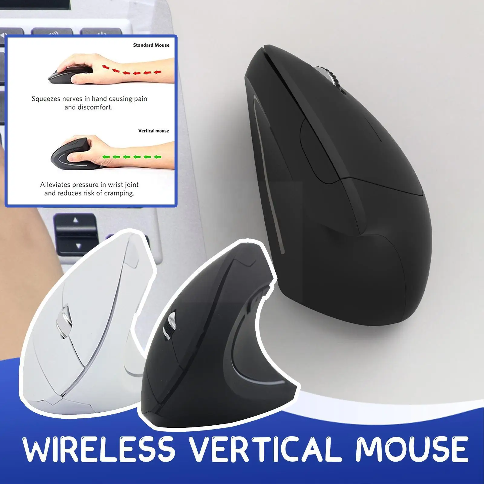 Ergonomic-Vertical-Mouse-2-4G-Wireless-Computer-Gaming-Mice-USB-Optical ...