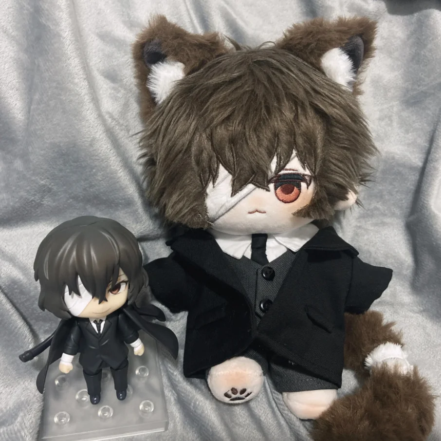 20cm-Anime-Bungo-Stray-Dogs-Dazai-Osamu-Plush-Toy-Kawaii-Cat-Ear-Cotton ...