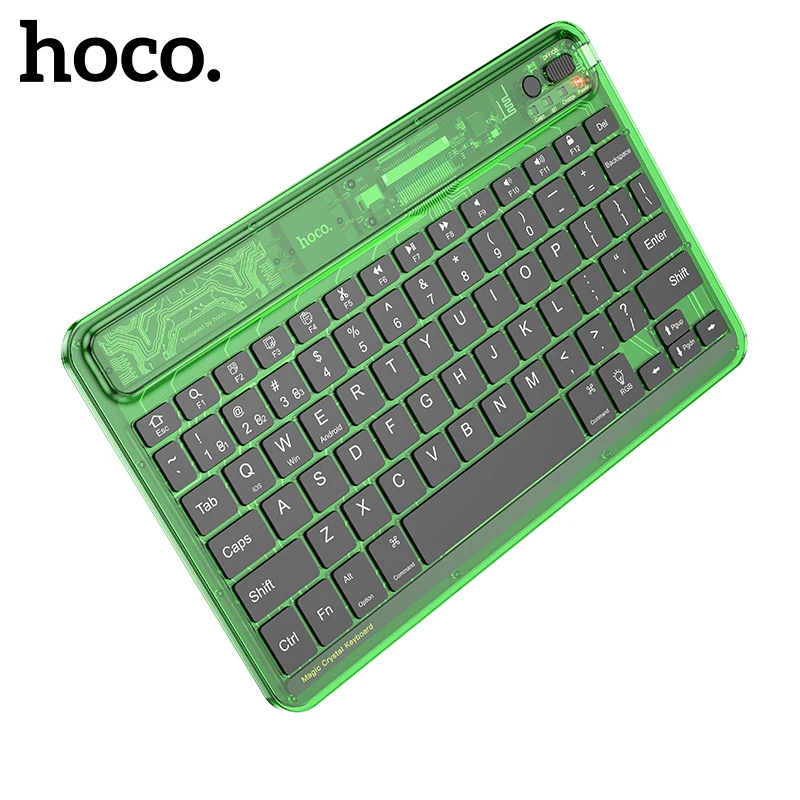 HOCO Transparent Wireless Bluetooth 5.0 Rechargeable Keyboard For ...