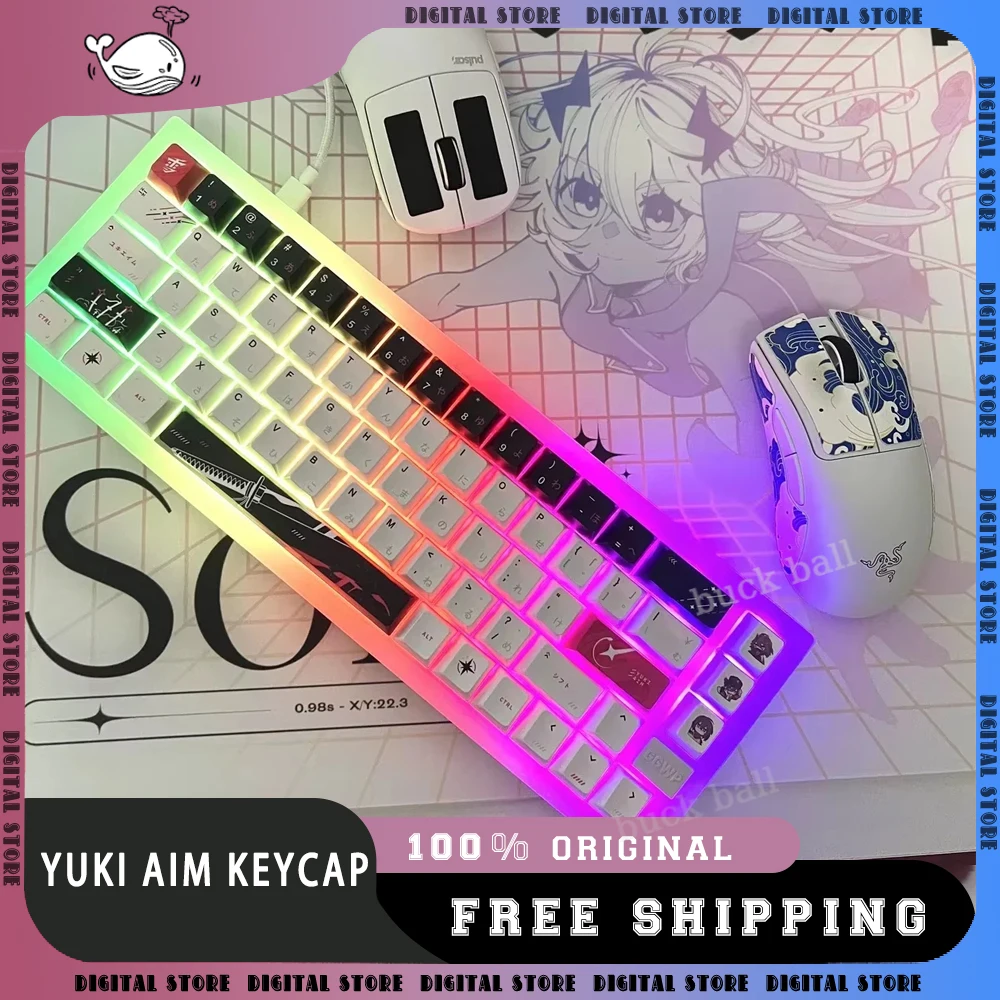 Yuki-Aim-Keycap-Japanese-Roots-92keys-Cherry-Pbt-Keycap-Custom-Anime ...