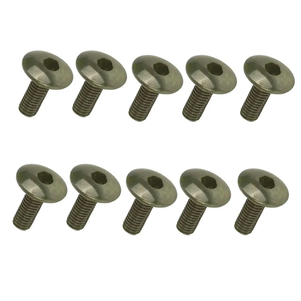 10pcs Motorcycle Panel Body 6mm Big Flat Head Inner Hexagon Bolt M6 for ...