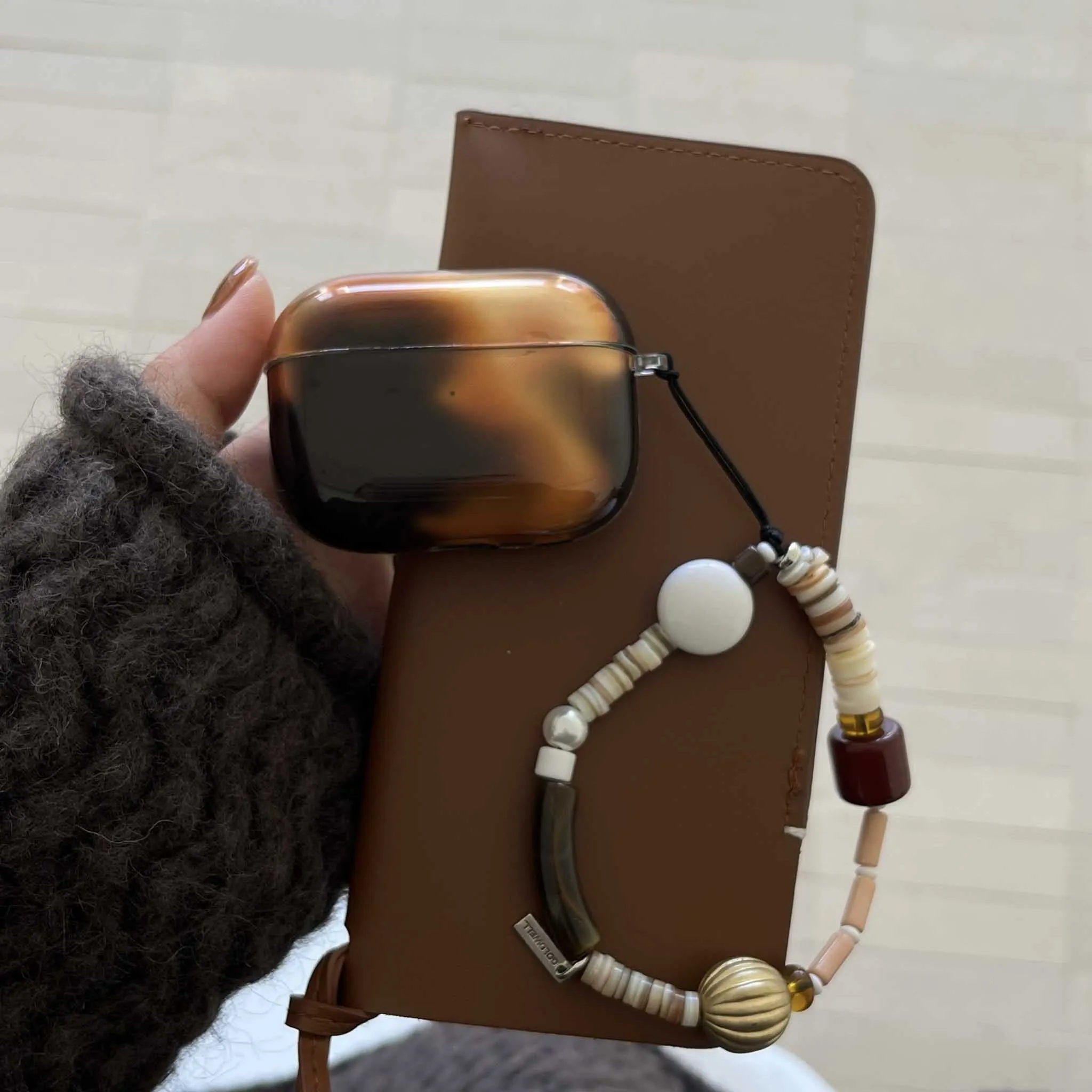 Motting Black Brown Amber Headphone Case For Airpods 1 2 Pro2nd 3 ...