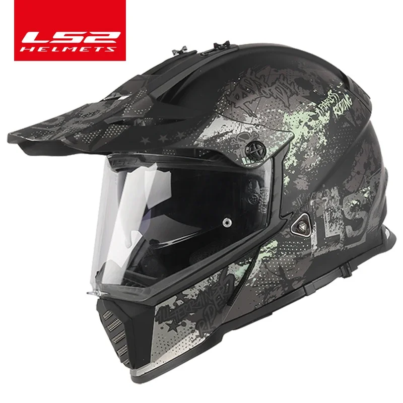 LS2-MX436-Twin-Shield-Motocross-Capacete-LS2-PIONEER-EVO-Motocicleta ...