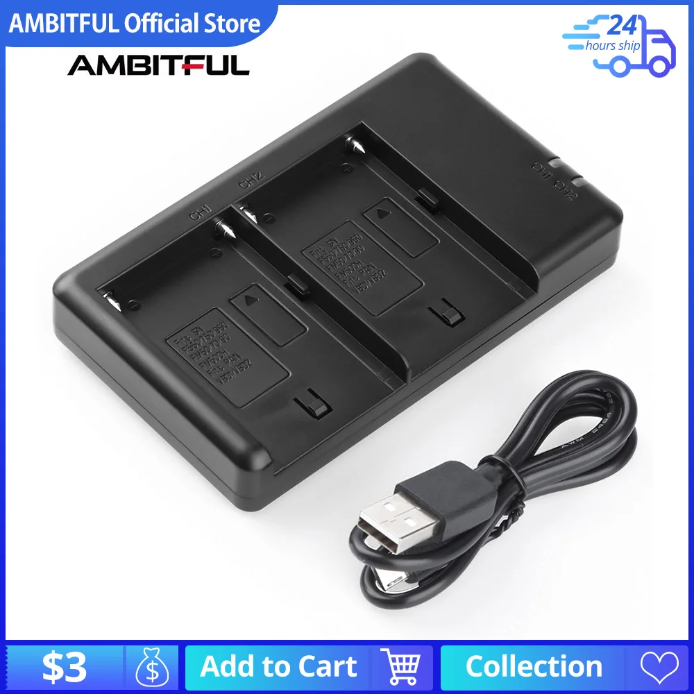 NP-550-NP-750-NP-770-NP-970-Dual-Battery-Charger-Quick-Charge-with-USB ...