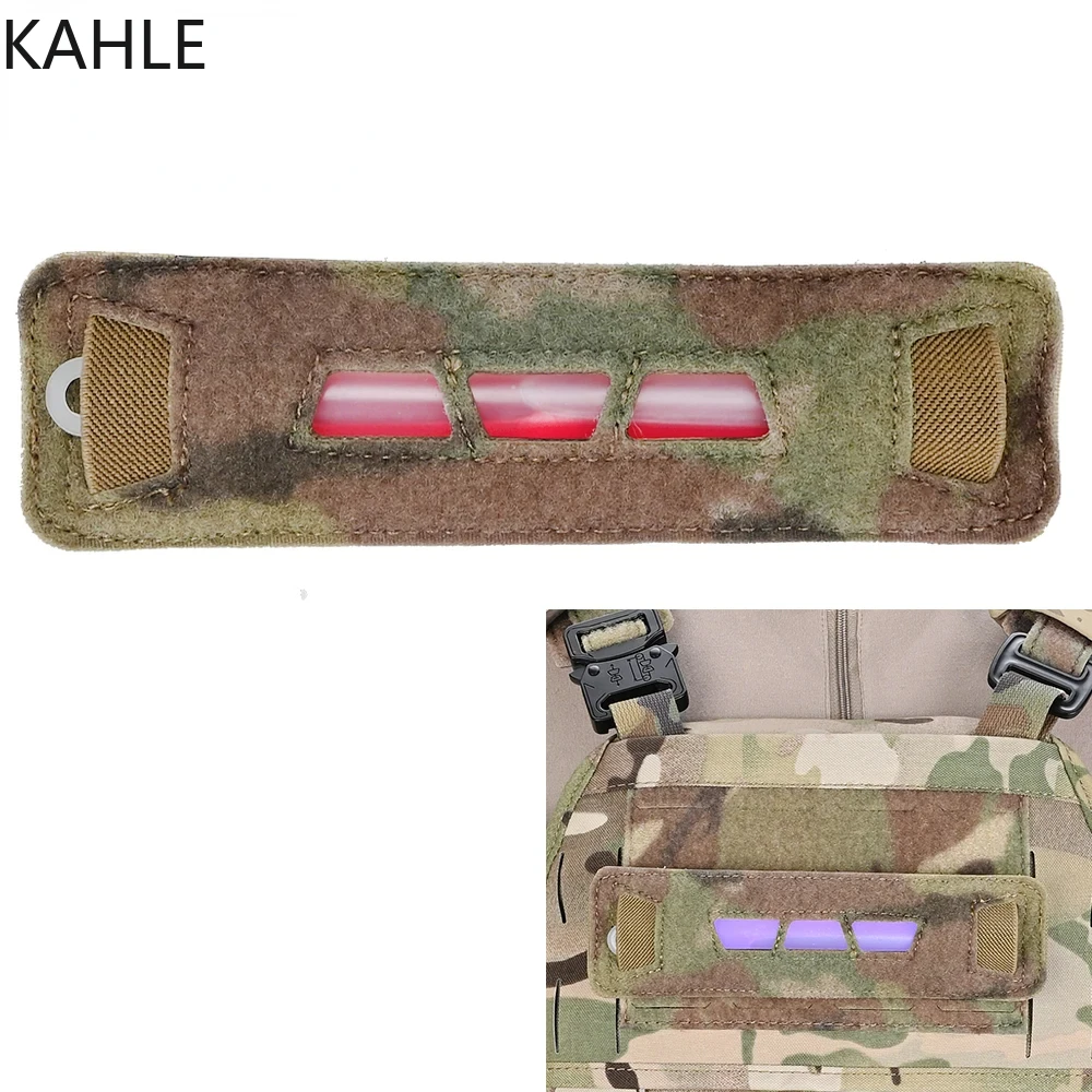 Tactical Glow Stick Pouch Fluorescence Chemlight Gear Hook Loop Camo ...