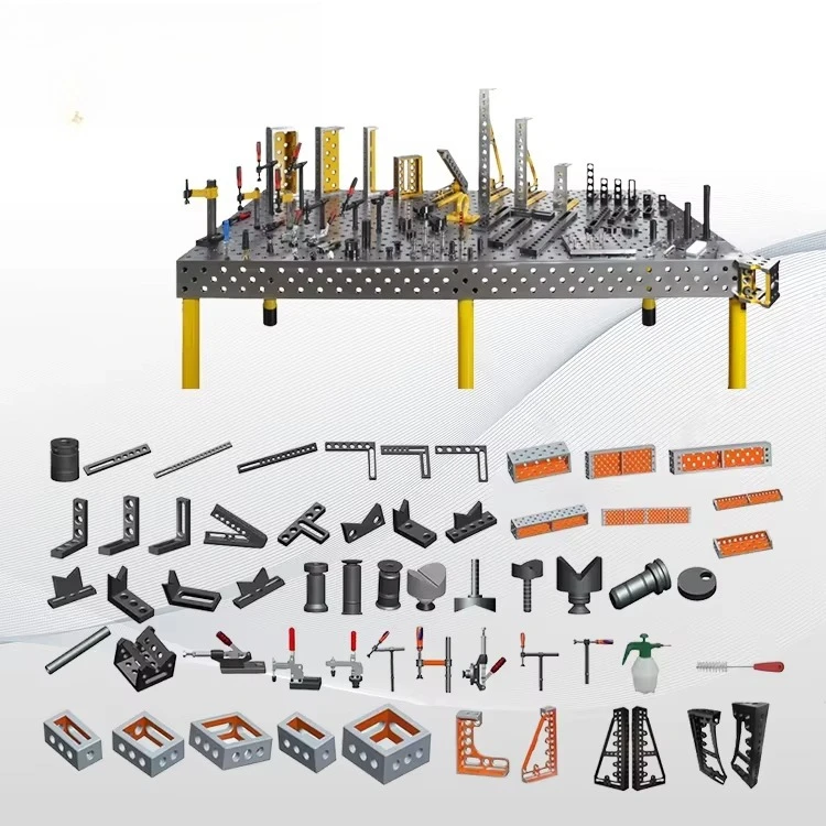 China High Quality D16/D28 Steel Cast Iron 2D 3D Welding Table with ...