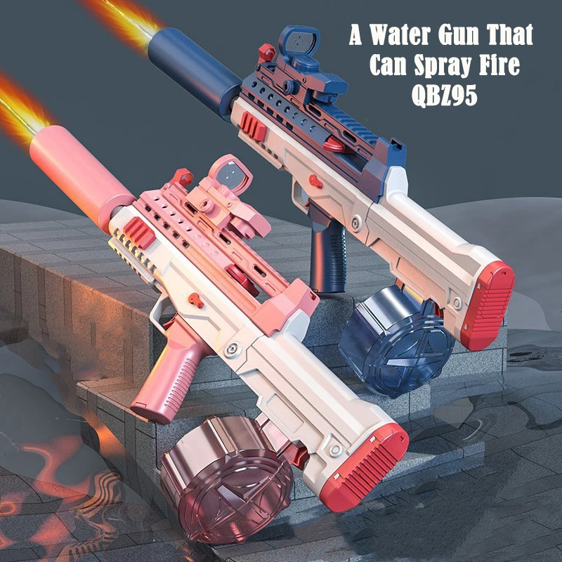 New-Water-Gun-Electric-LED-Spurt-Fire-QBZ95-Pistol-Shooting-Toy-Full ...