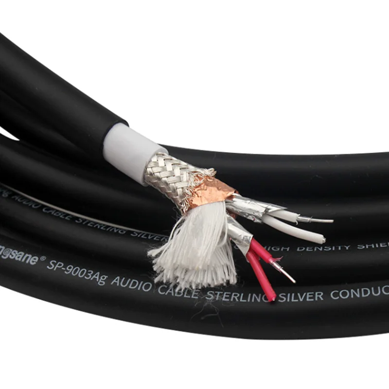 6N-Pure-Silver-4-Core-Bulk-RCA-Audio-Signal-Cable-XLR-Balanced-Cable ...