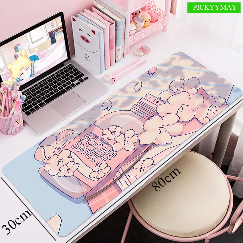 Pink-Cute-Mouse-Pad-Gamer-Pad-Big-Kawaii-Mousepad-XXL-Mouse-Mat ...