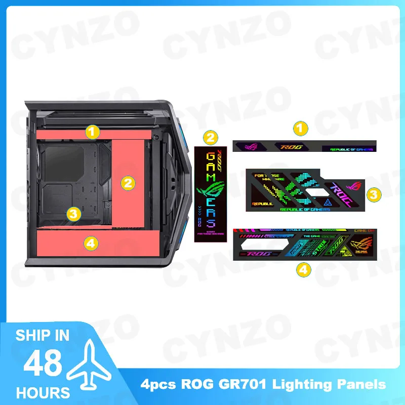 MOD-Computer-Lighting-Panel-for-Asus-GR701-Case-ROG-HYPERION-Gaming ...
