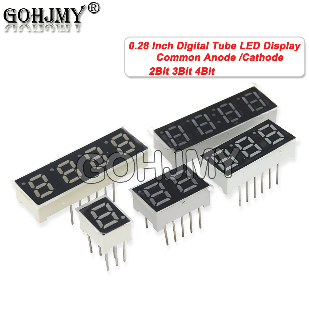 5PCS-0-28-Inch-Digital-Tube-LED-Display-Common-Anode-Cathode-1Bit-2Bit ...