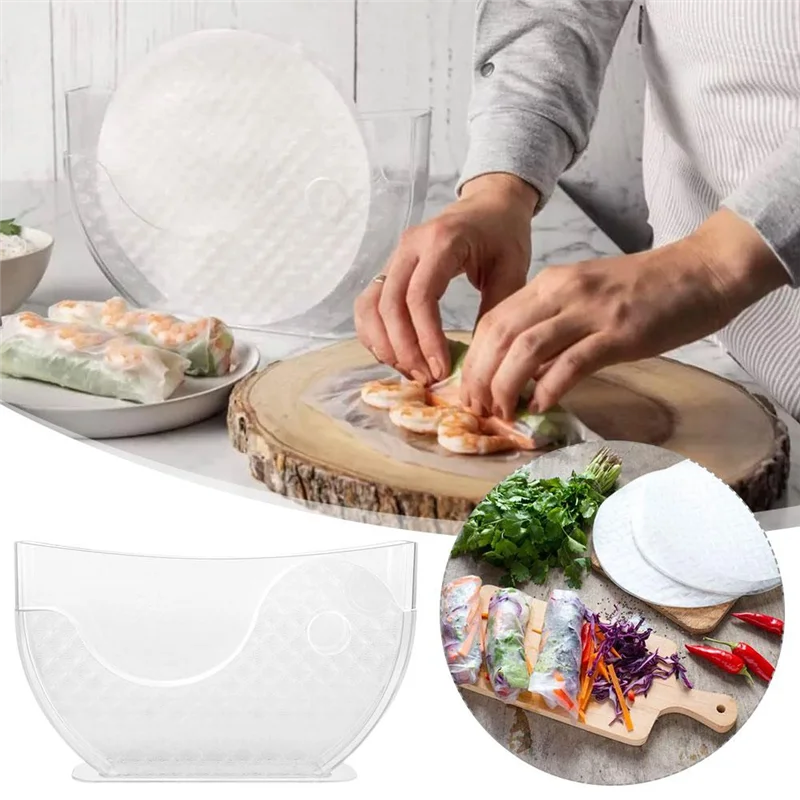 A04G-Rice Paper Packaging Container Spring Rolls Water Bowl Rice Paper ...