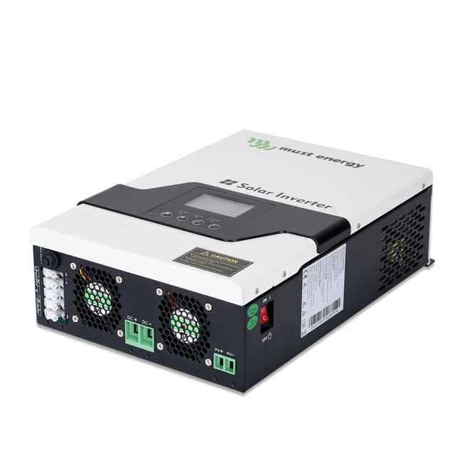 MUST Energy 3KW 220V 24V Home Hybrid Solar Inverter Built In MPPT 60A ...
