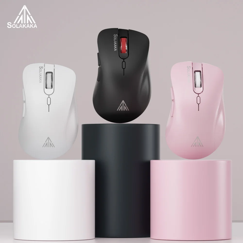 SOLAKAKA-SM66-Wireless-Slient-Mouse-Bluetooth-2-4G-Wired-Connection ...