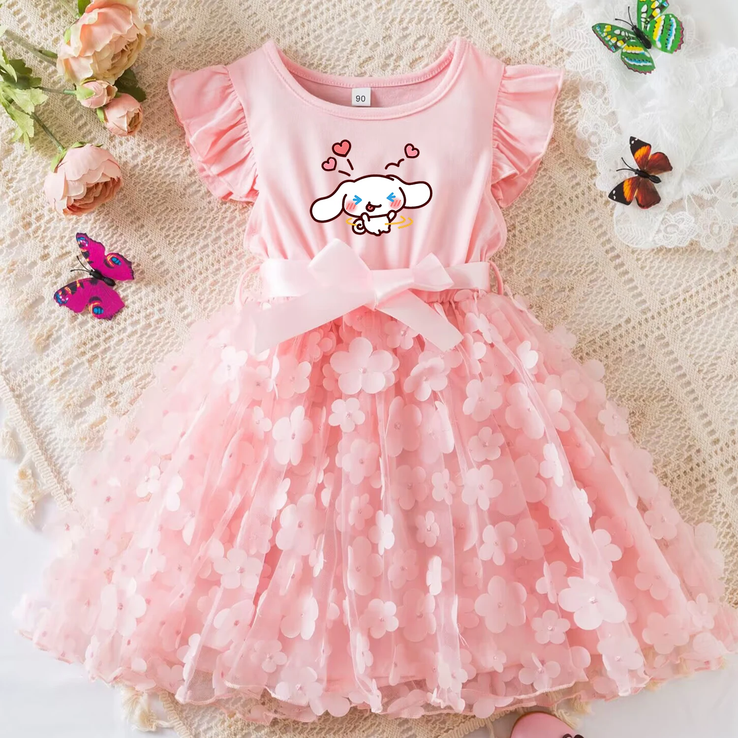 Cinnamoroll-2-6Y-Baby-Girl-Dress-Princess-Mesh-Skirt-Wedding-Party ...