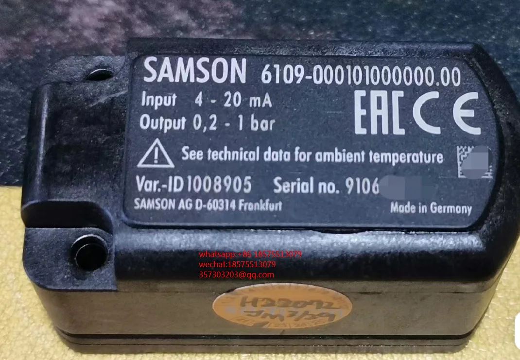 Convertidor-el-ctrico-para-SAMSON-6109-00010100000-00-4-20mA-0-2-1bar ...