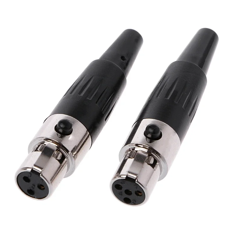 4Pcs-High-Quality-Mini-XLR-3-4-Pin-Female-Plug-Small-XLR-Audio ...