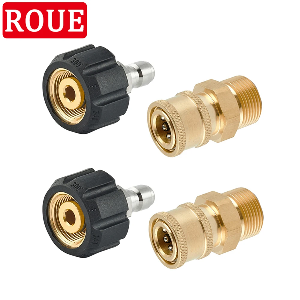 Pressure-Washer-Couplers-M22-14mm-Adapter-3-8-1-4-Accessories-Quick ...