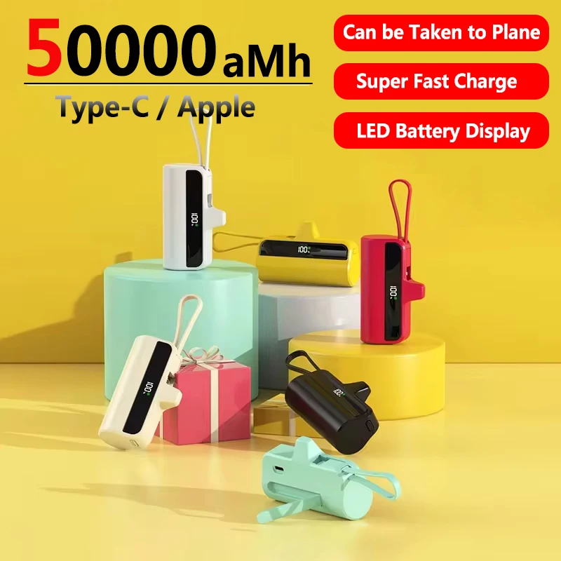 50000mAh-Capsule-Power-Bank-Mini-Portable-Pocket-Power-Bank-30000mAh ...
