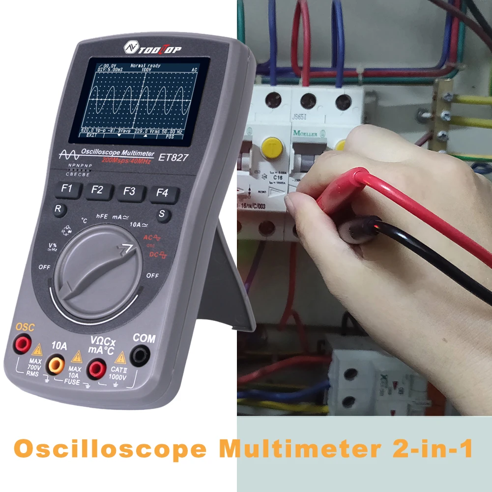2-in-1-oscilloscopio-grafico-intelligente-6000-conteggi-Auto-40MHz ...