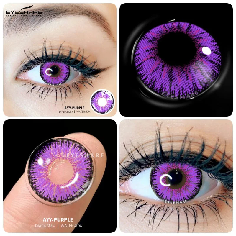 Purple Colored Eye Contacts