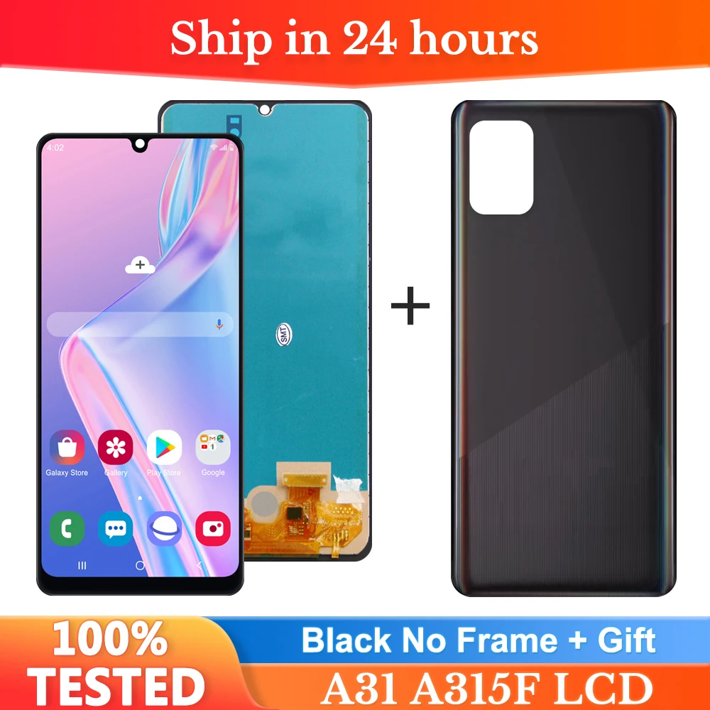 100% LCD 디스플레이 터치 스크린 디지타이저 어셈블리, 삼성 갤럭시 A31 A315 디스플레이 교체, 새로운 테스트|휴대폰 LCD| - AliExpress