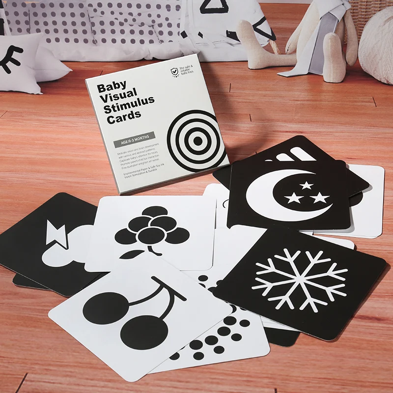 Black & White Visual Stimulation Cards – Play And Grow Store