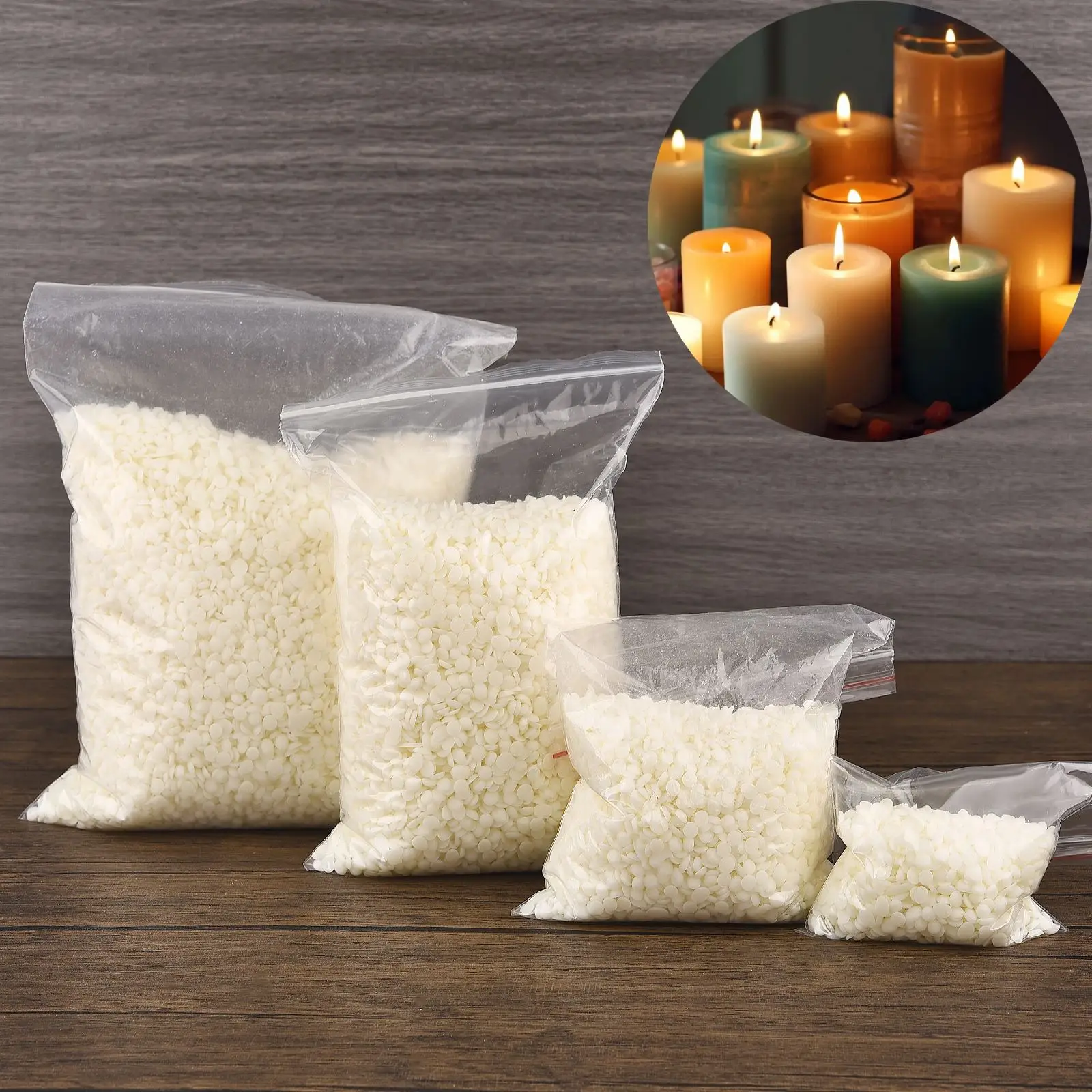 1KG-500g-200g-50g-Natural-Soy-Wax-Granular-Flake-Scented-Candle ...