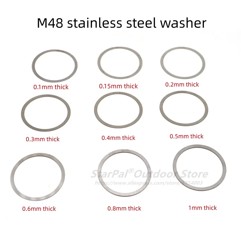 StarPal-M48-Flange-0-1-1MM-9-Sizes-304-Stainless-Steel-Washers-For ...