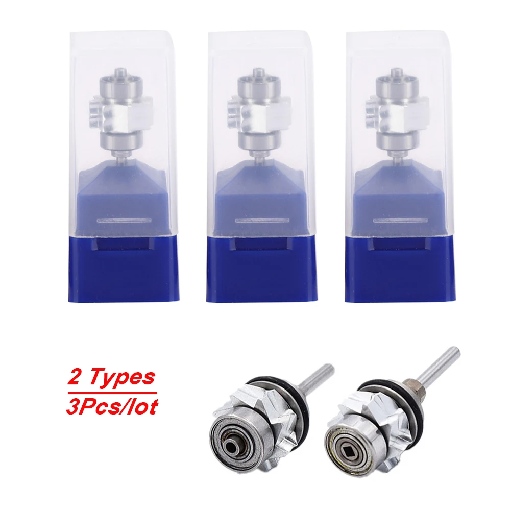 3pcs Dental Turbine Cartridge Rotor 2 Types Nsk High Speed Standard ...