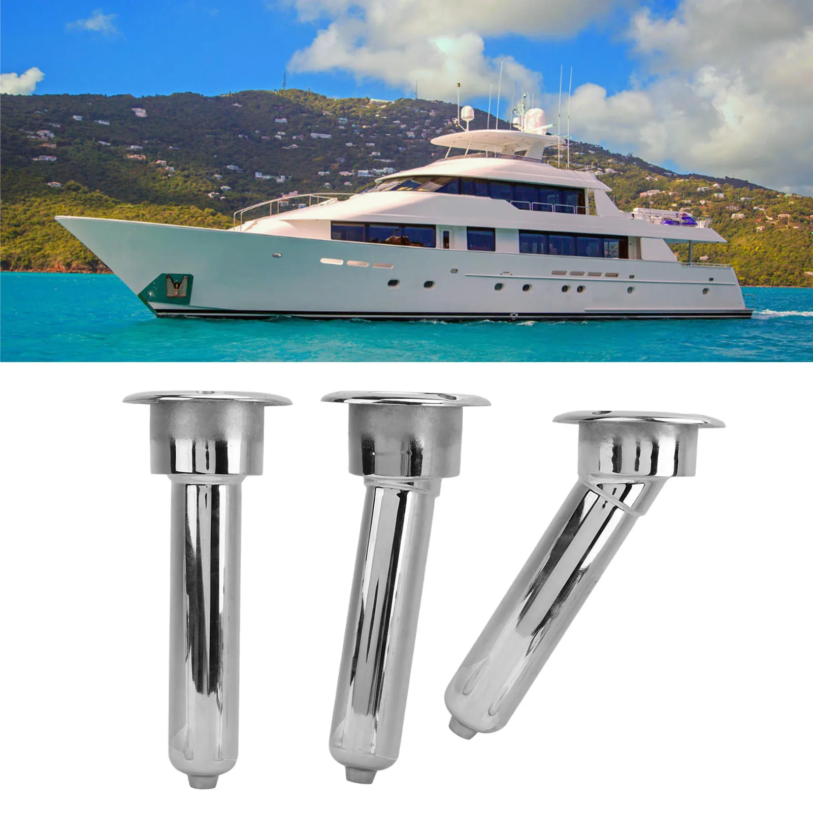 New Outrigger Tube Cup Holder Boat Rod Cup Holder Enhanced Stability ...