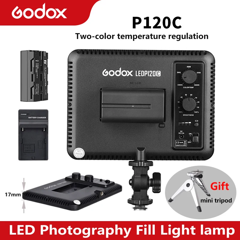Godox-P120C-LED-Light-Ultra-Slim-Studio-Continuous-3300K-5600K-LED ...