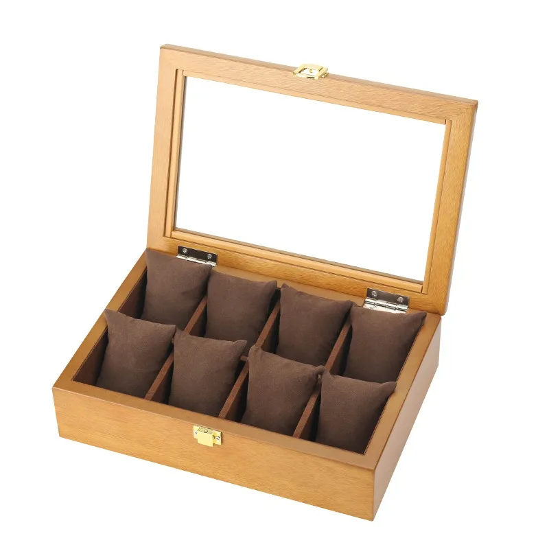 8-Slots-Wooden-Vintage-Style-Watch-Box-Case-Organizer-Storage-Watch ...