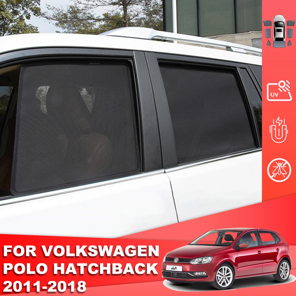 For-Volkswagen-VW-Polo-9N-Hatchback-2001-2009-Car-Sunshade-Shield-Rear ...