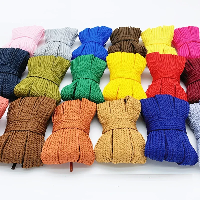 1-par-de-cordones-suaves-de-alta-calidad-de-color-hueco-plano-grueso-de ...