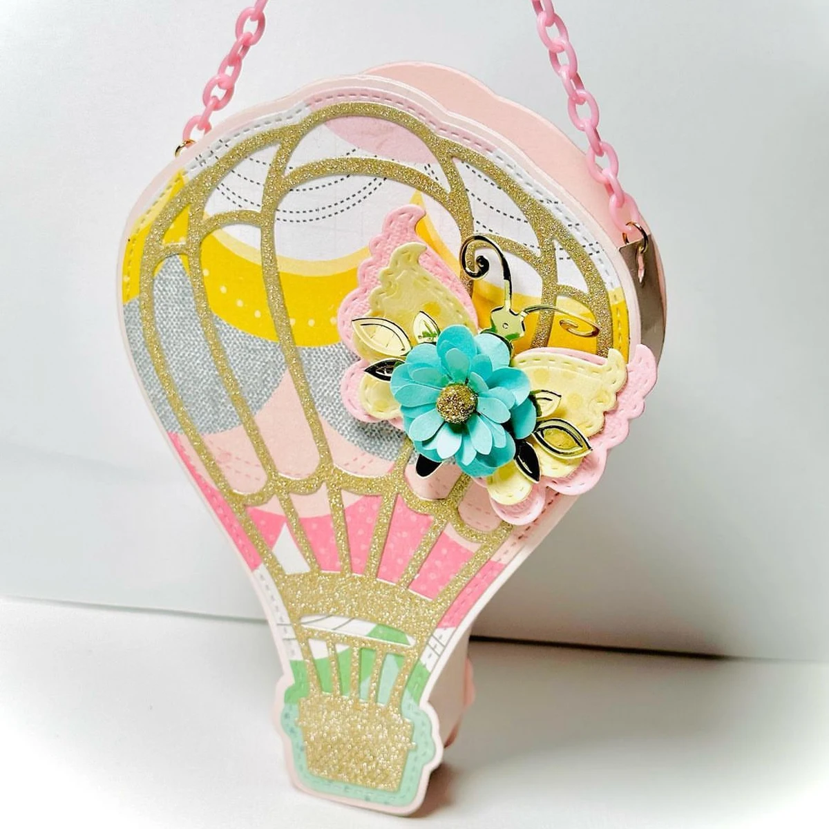 KSCRAFT Mini álbum de globos de aire caliente, troqueles de corte de Metal, plantillas para ...