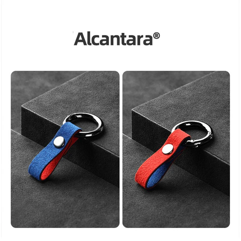 High-End Zinc Alloy Keychain Genuine Leather Men Car Key Chain Key Ring ...