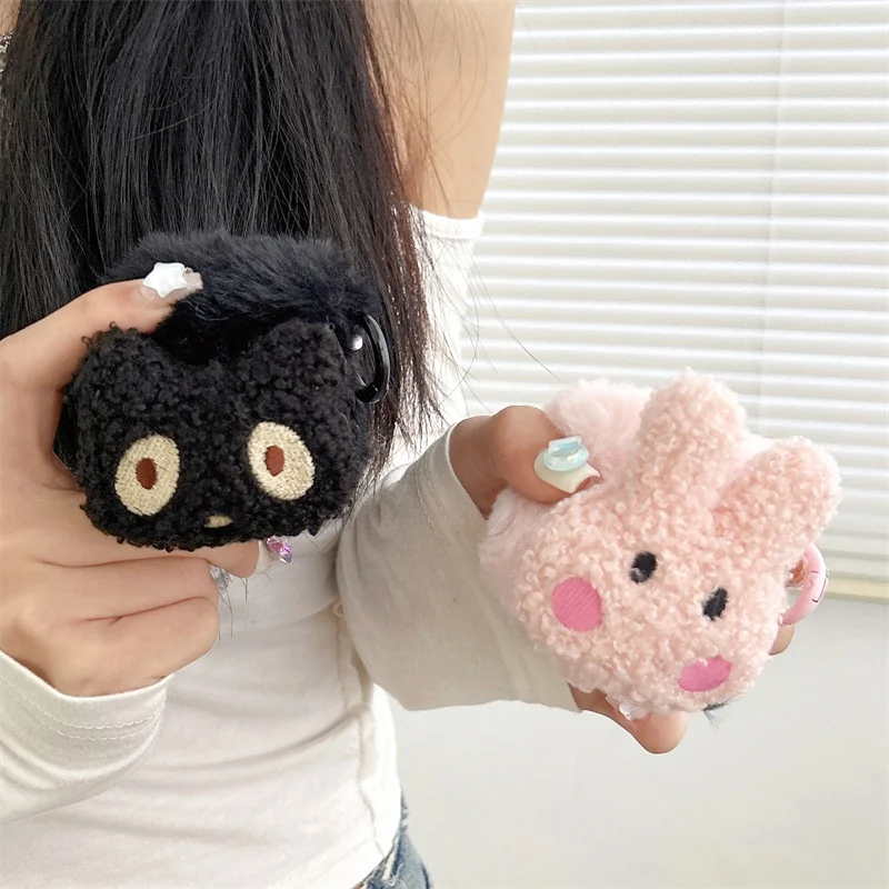 Cute-Plush-Coelho-Fone-de-ouvido-para-Apple-Airpods-Pro-Silicone-Fluffy ...