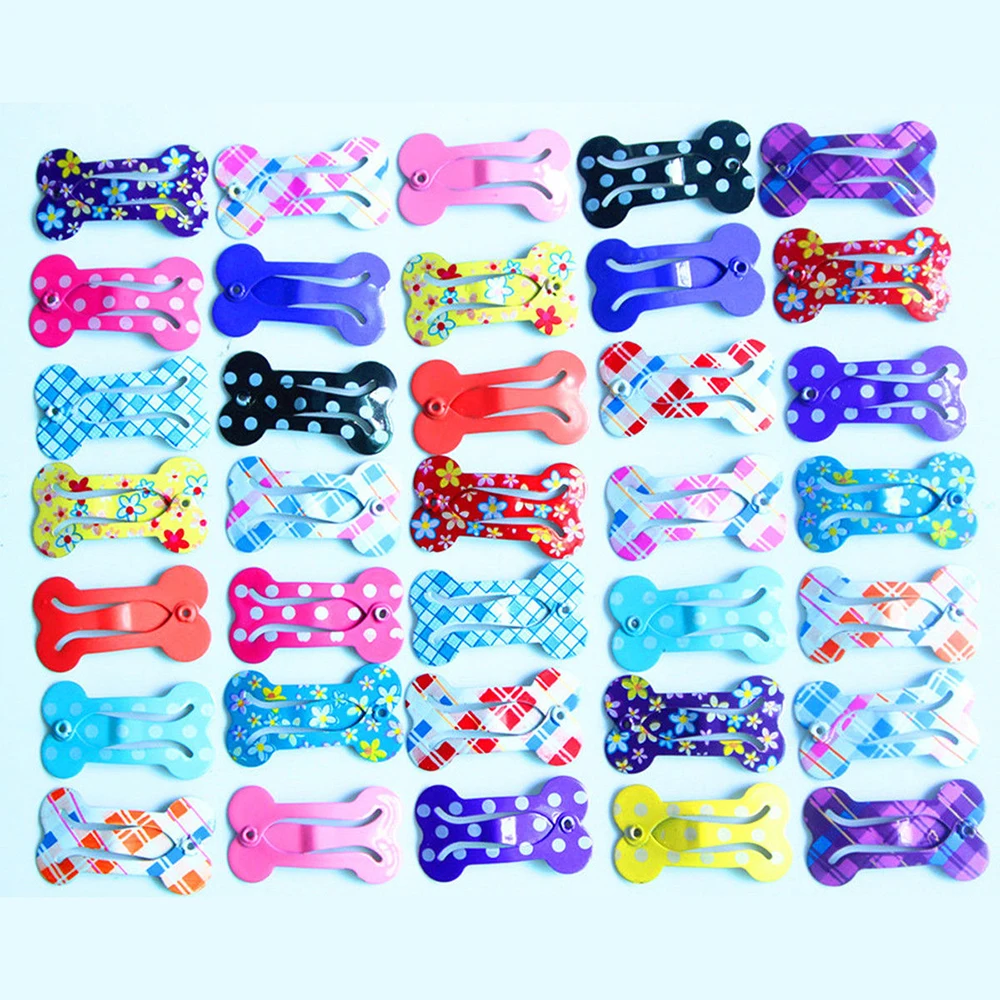 Cute-Mini-Dog-Hair-Clips-Bones-BB-Clips-Hairpins-Dog-Grooming-Acess ...