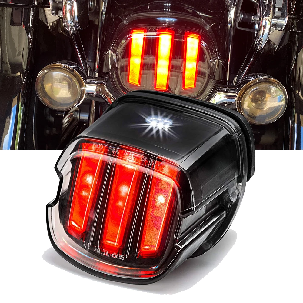 Smoked Lens,LED Brake Tail Light For Harley Sportster XL883 XL1200 ...